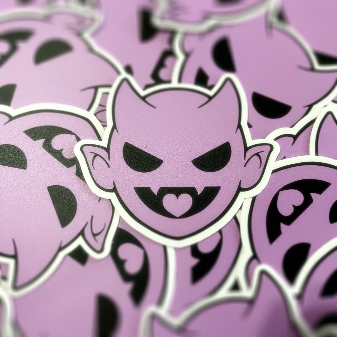 Dnd Tiny Tiefling Devil 3" Matte Vinyl Sticker - Etsy