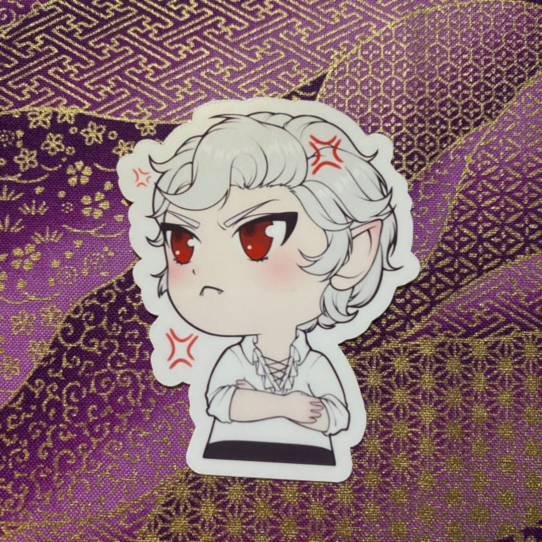 Baldur's Gate 3 Angry Astarion 2.5 Glossy Vinyl Sticker - Etsy