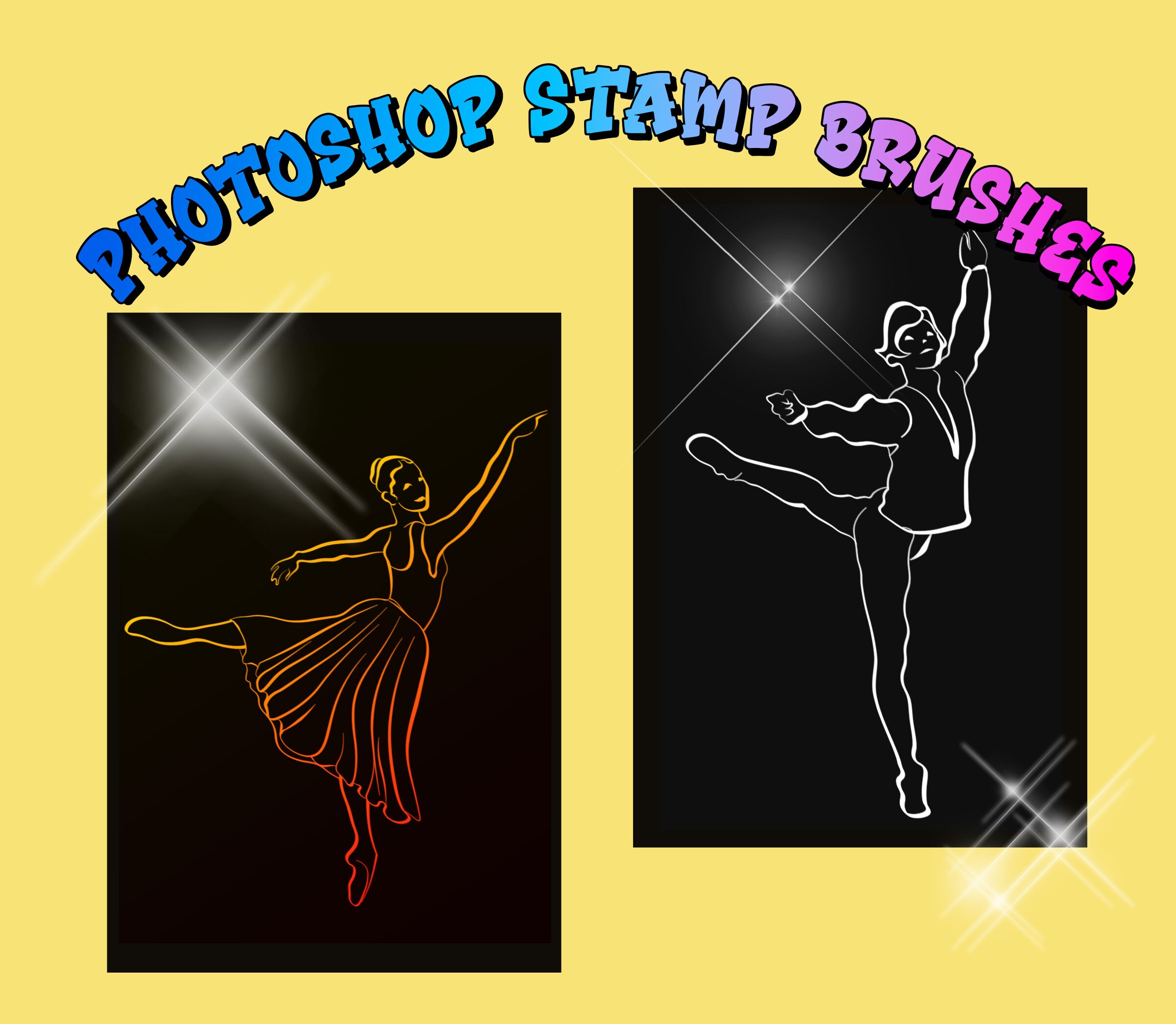Dancer Brushes for Photoshop and Procreate by Sketchviews With Karen ...