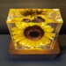 Real Lemon Sunflower Resin Block, Sunflower Night Light, Sunflower ...