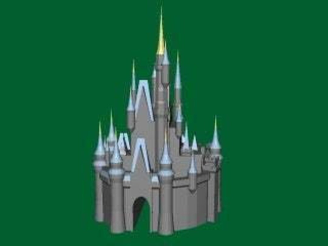 Disney Cinderellas 3D Printed Castle STL PRINTER FILE Download - Etsy