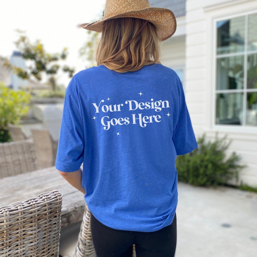 Royal Blue Mockup, Heather Royal Mockup Bella Canvas 3001 Mockup Gildan ...