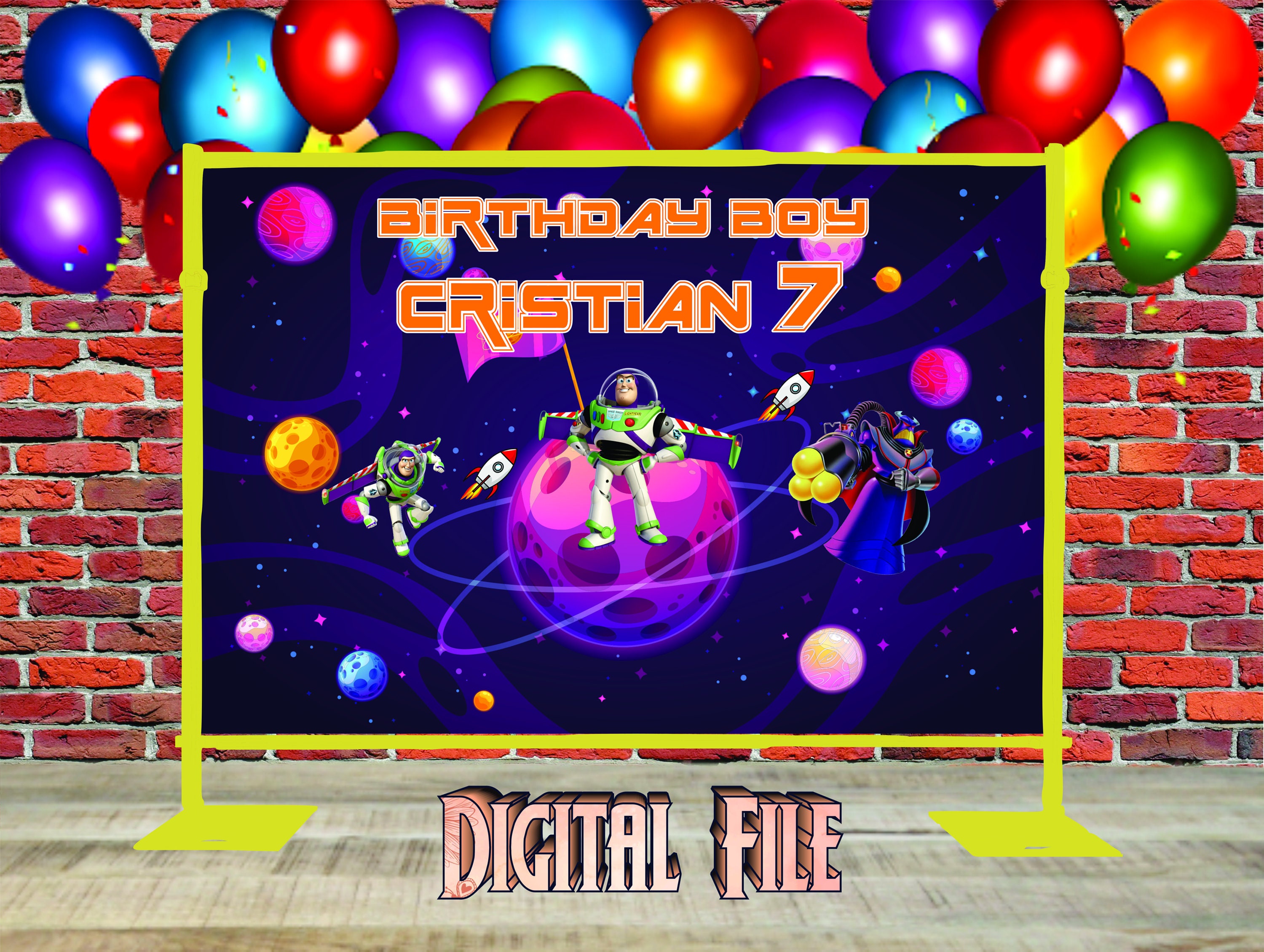 Buzz Lightyear Buzz Lightyear Backdrop Buzz Lightyear | Etsy