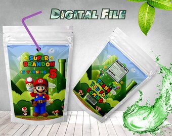 Mario Capri Sun Label - Etsy