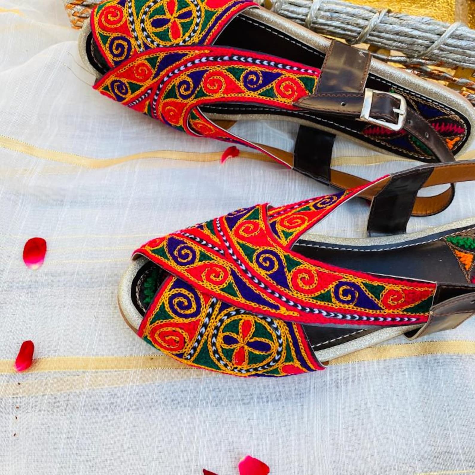 Peshawari Chappal for Girls - Multi - Etsy
