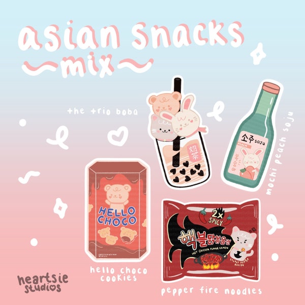 Kawaii Food Stickers - Etsy