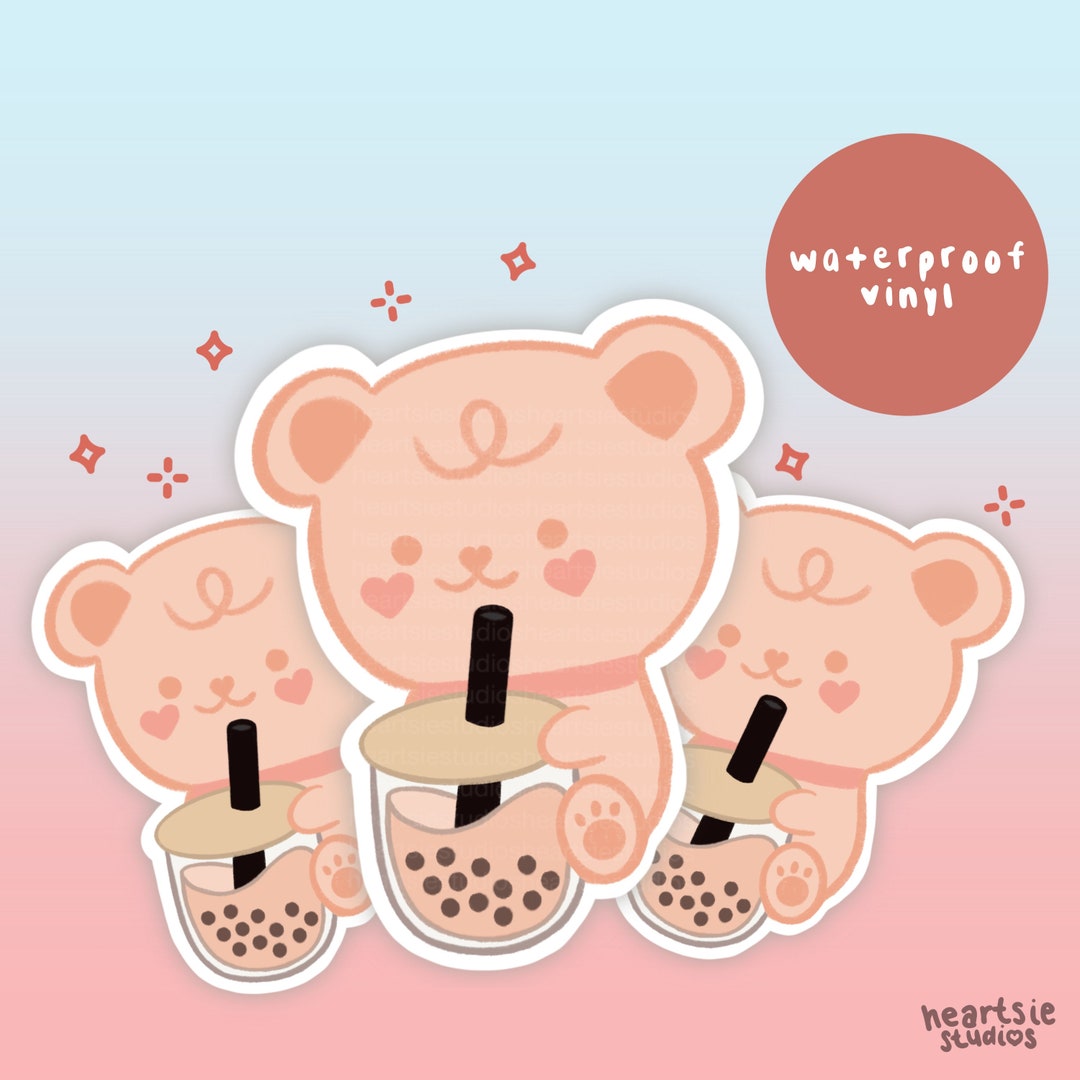 Choco Boba Sticker | Bubble Tea Sticker, Boba Tea, Boba Sticker, Kawaii ...