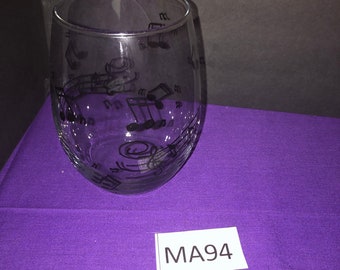 Bruce Springsteen Hand Painted Stemless Wine Glass - Etsy