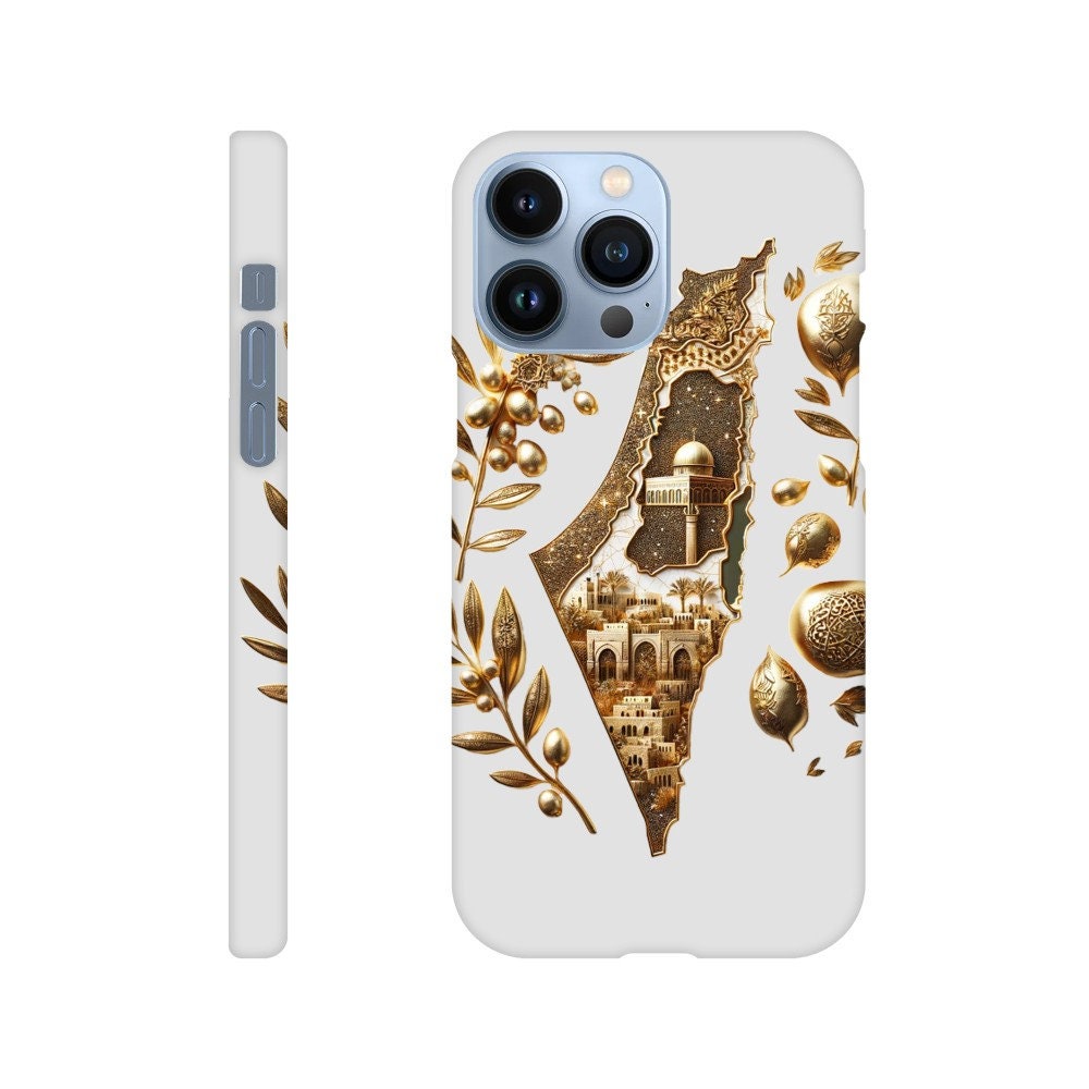 Golden Palestine Map iPhone Slim Case - Etsy