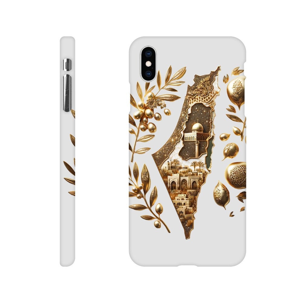 Golden Palestine Map iPhone Slim Case - Etsy