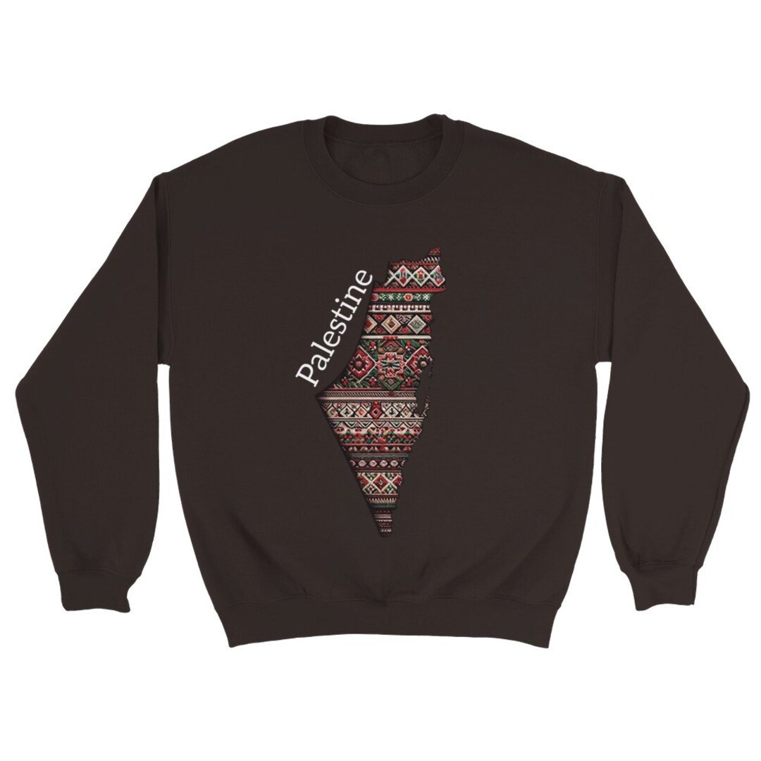 Traditional Palestinian Thobe Pattern Map Unisex Crewneck Sweatshirt - Etsy