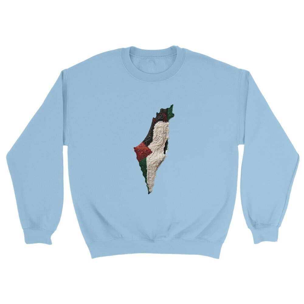Palestine Map Thobe Design Classic Unisex Crewneck Sweatshirt - Etsy