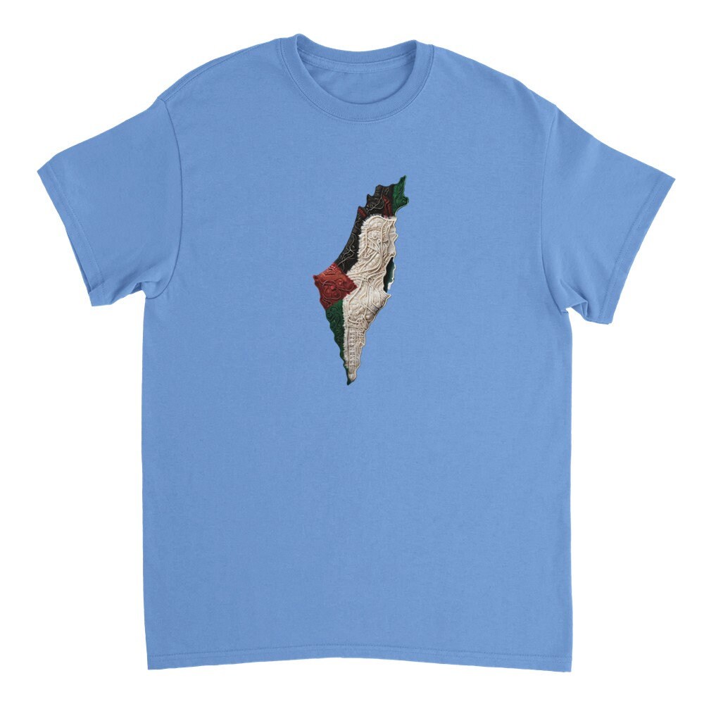 Palestine Map Thobe Design Unisex Crewneck T-shirt - Etsy