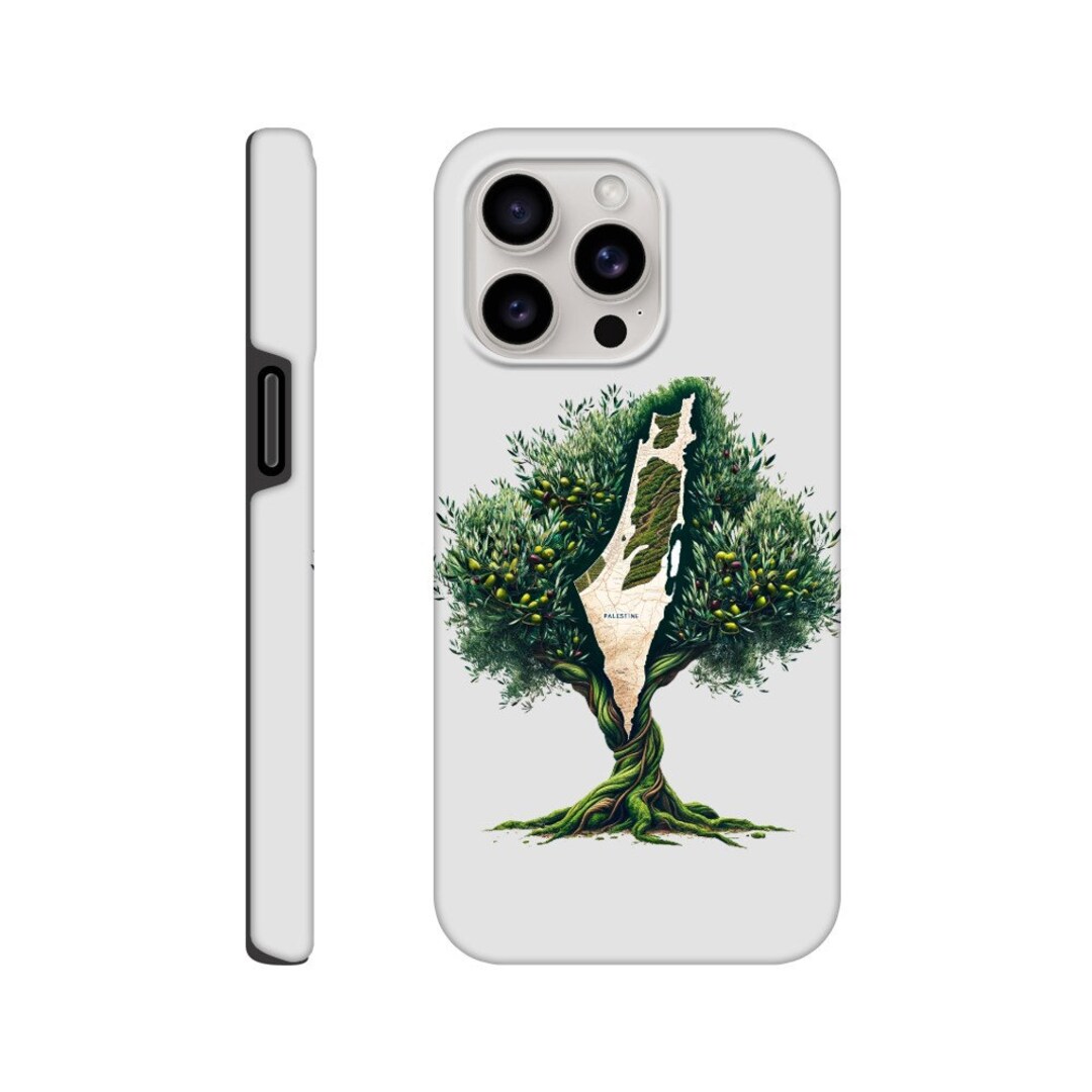 Olive Tree Peace Map Phone Case - Carry a Message of Hope & Heritage ...
