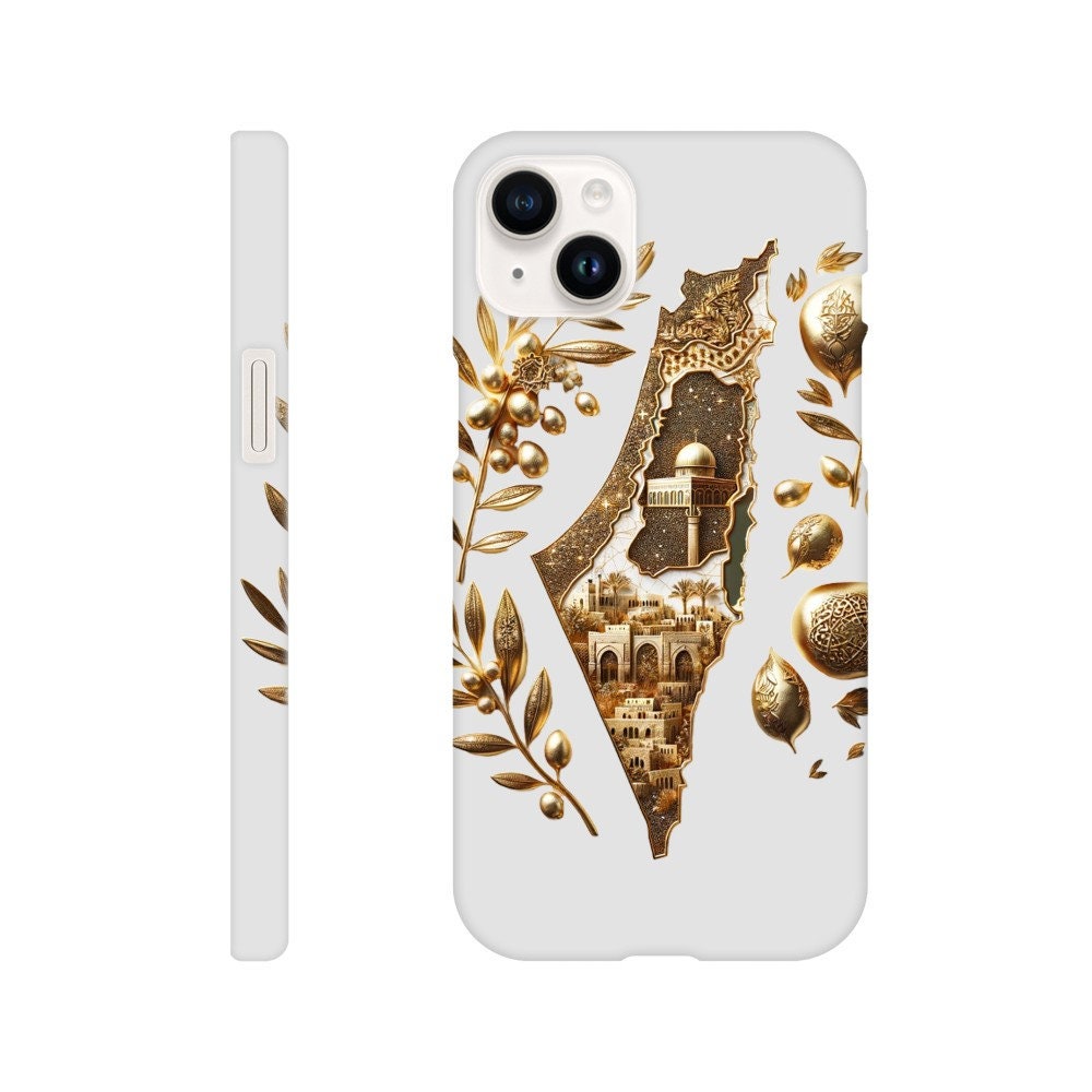 Golden Palestine Map iPhone Slim Case - Etsy