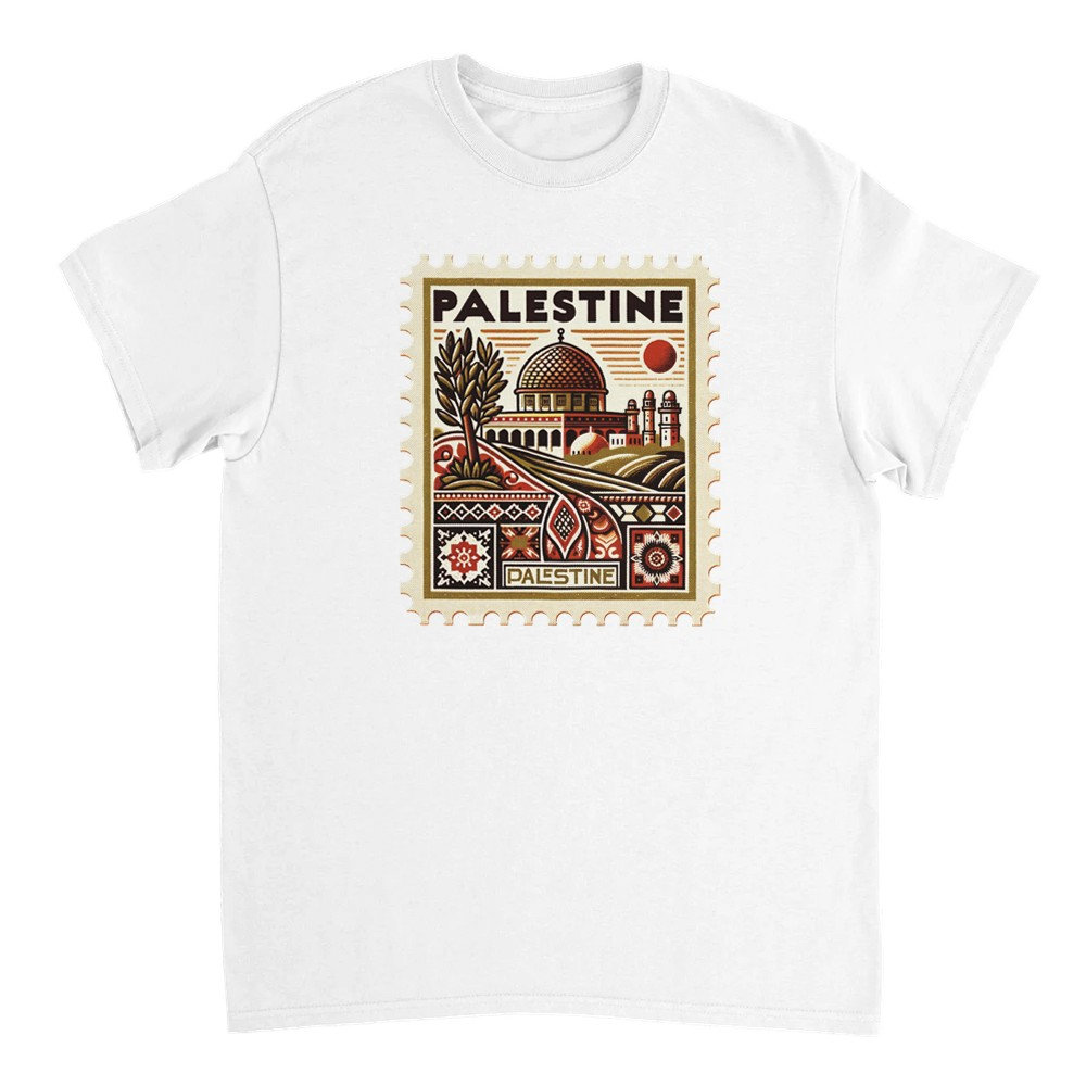 Vintage Palestine Culture Postage Stamp Unisex Crewneck T-shirt - Etsy