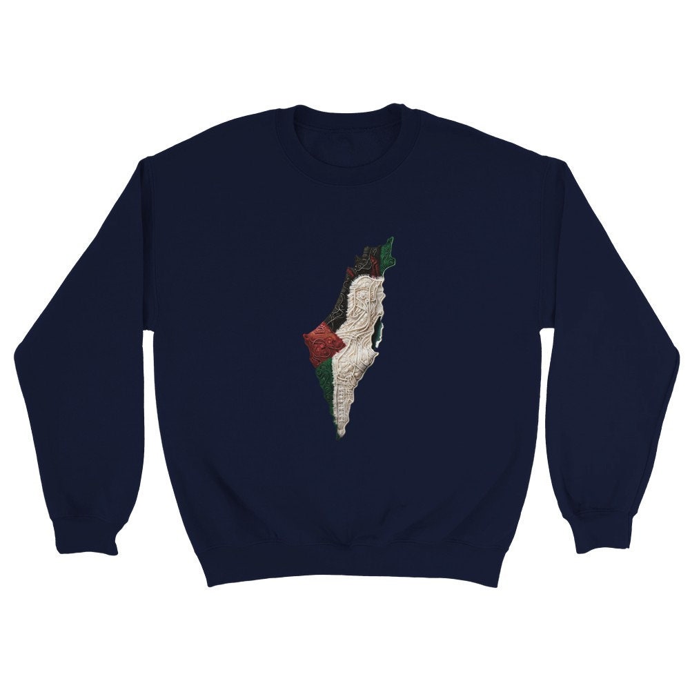 Palestine Map Thobe Design Classic Unisex Crewneck Sweatshirt - Etsy