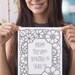 Shema Israel Hebrew Prayer Coloring Page Instant Download Jewish DIY ...