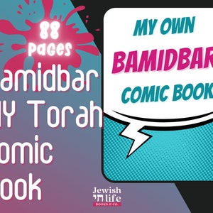 BIG Printable DIY my Own BAMIDBAR Comic Book for - Etsy