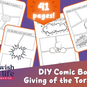 Matan Torah a Printable DIY Comic Book for Jewish Kids Ages 6 From ...