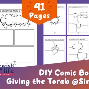 Matan Torah a Printable DIY Comic Book for Jewish Kids Ages 6 From ...