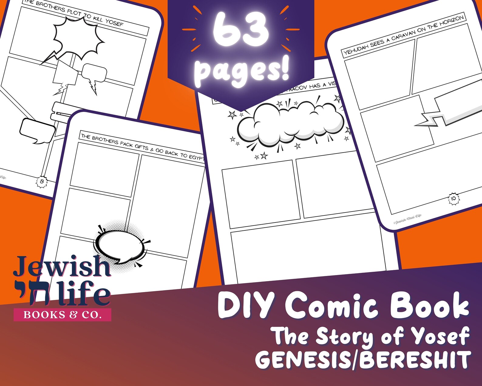 Printable DIY my Own Story of Yosef Comic Book - Etsy