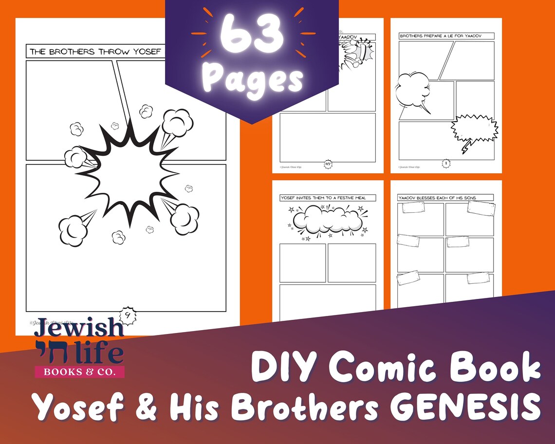 Printable DIY my Own Story of Yosef Comic Book - Etsy