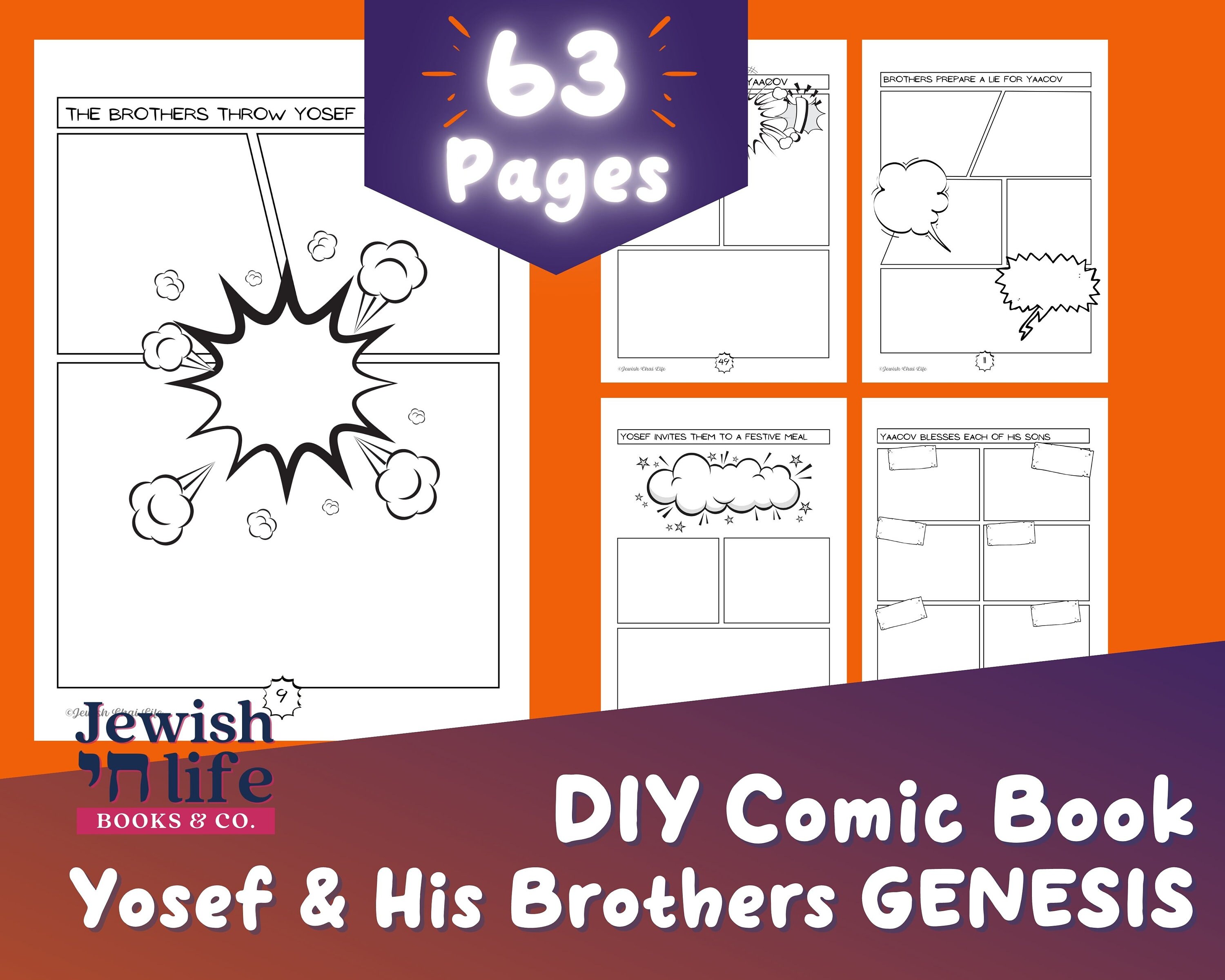Printable DIY my Own Story of Yosef Comic Book - Etsy