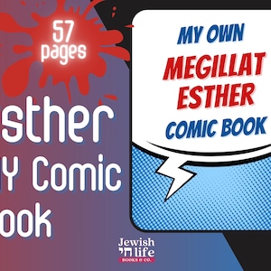 Printable DIY "my Own Megillat Esther Comic Book" Torah/bible Study ...