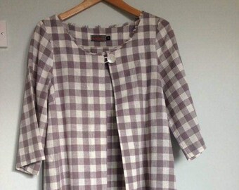 Check Duster Coat - Etsy