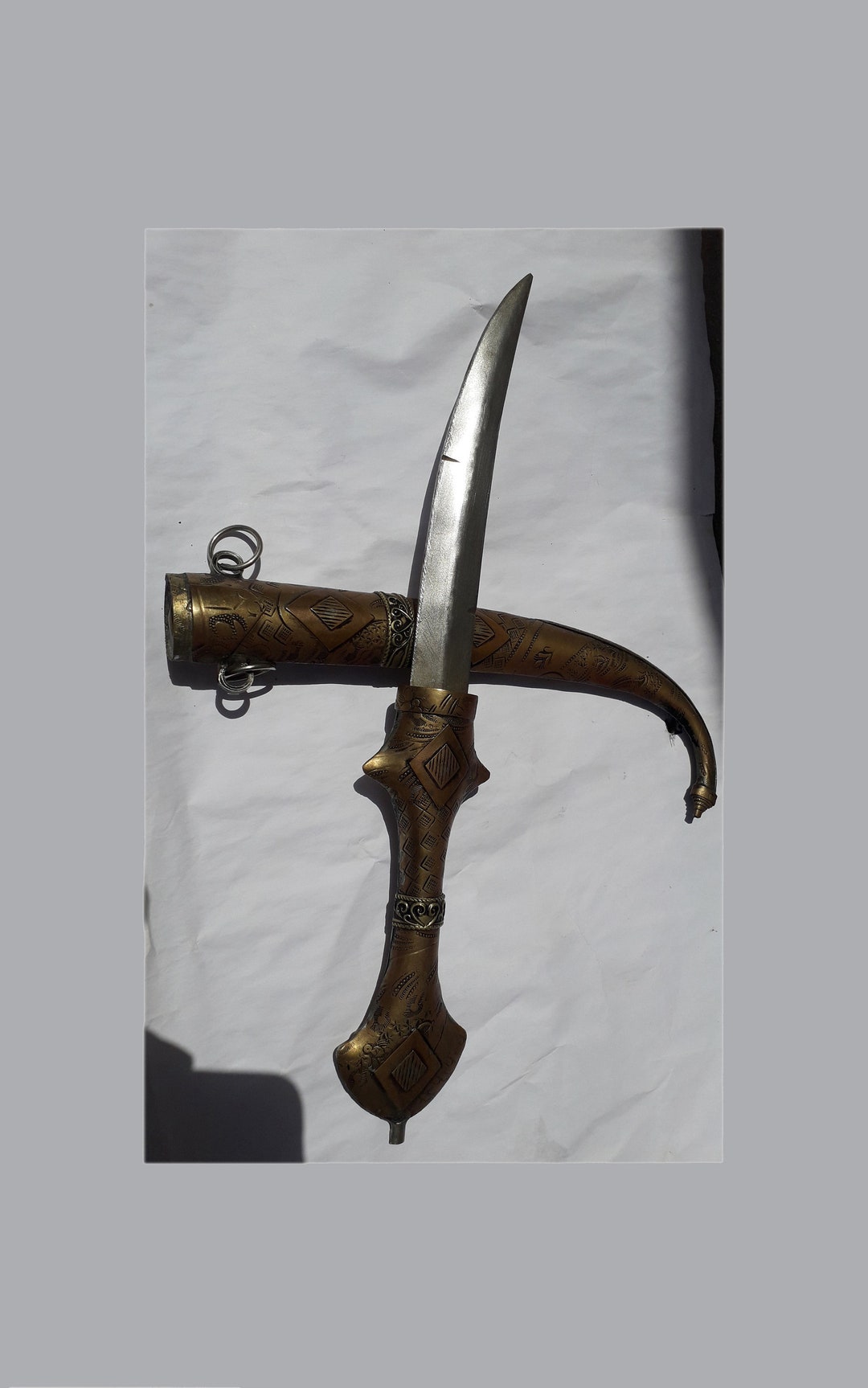 Moroccan Dagger and Sheath, Berber Jambiya Koummaya, Berber Khanjar ...