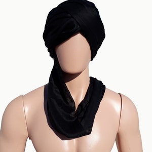 Genuine Black Tuareg Tagelmust Scarf: Berber Turban Head Wrap - Etsy