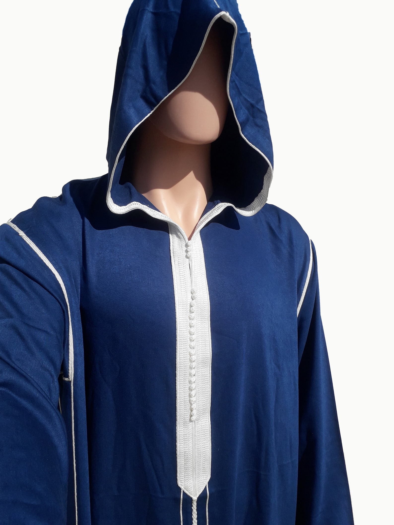 Handmade Luxury Moroccan Djellaba for Men and Women, Hooded Caftan ...