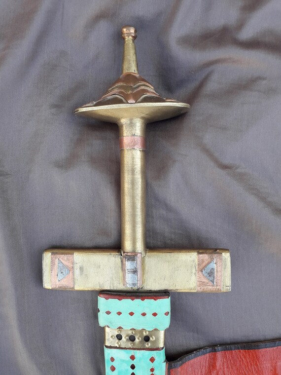 Takouba Sword with Leather Sheath, Old African Sword,… - Gem