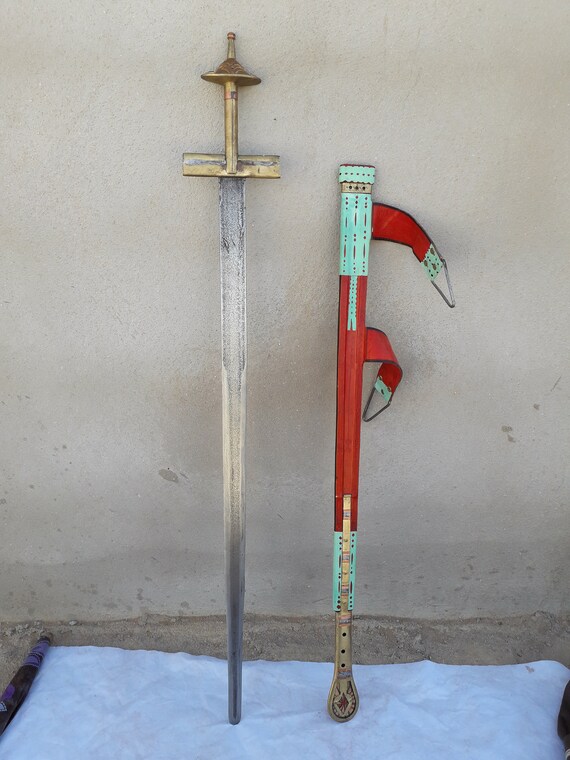 Takouba Sword with Leather Sheath, Old African Sword,… - Gem