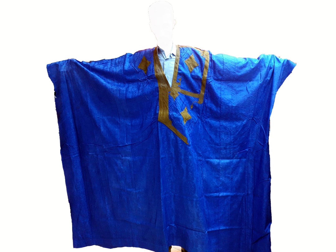 Handmade Blue Tuareg Boubou: African Tribal Dress - Etsy