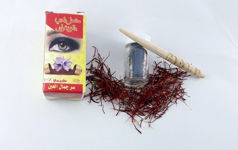 Natural Moroccan Kohl With Pure Safron Eyeliner Traditional | Etsy