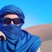 Genuine Blue Tuareg Scarf, Tuareg Tagelmust, Moroccan Berber Headscarf ...
