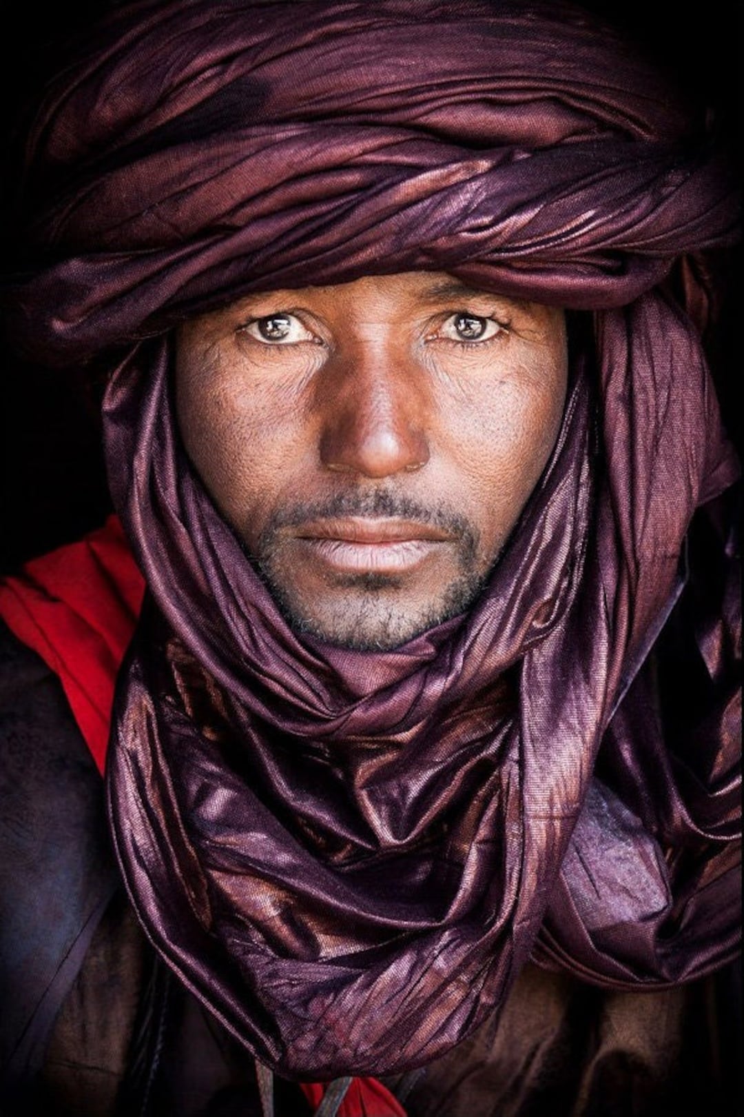 Tuareg Indigo Scarf, Long Handmade Berber Turban, Genuine Tuareg ...