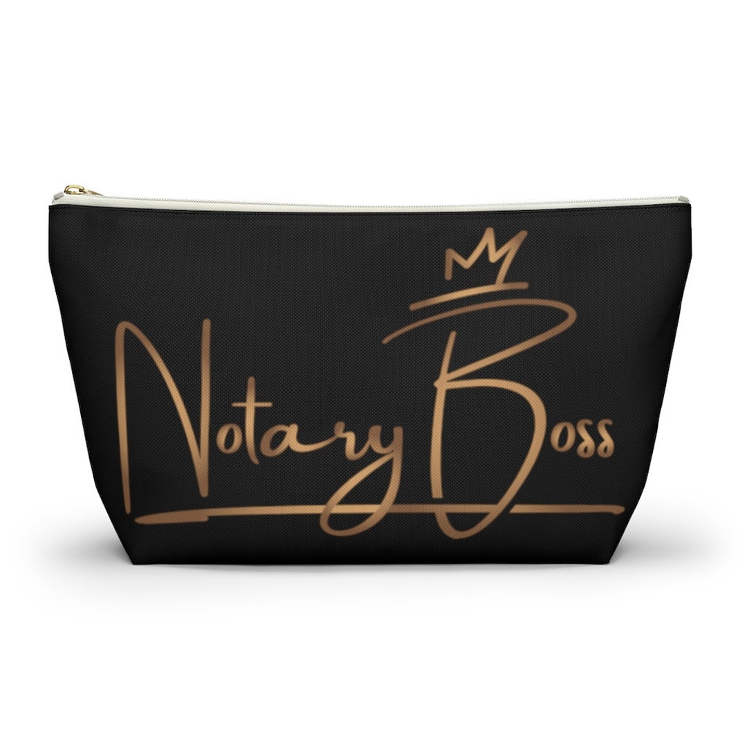 Notary Boss-accessory Pouch W T-bottom - Etsy