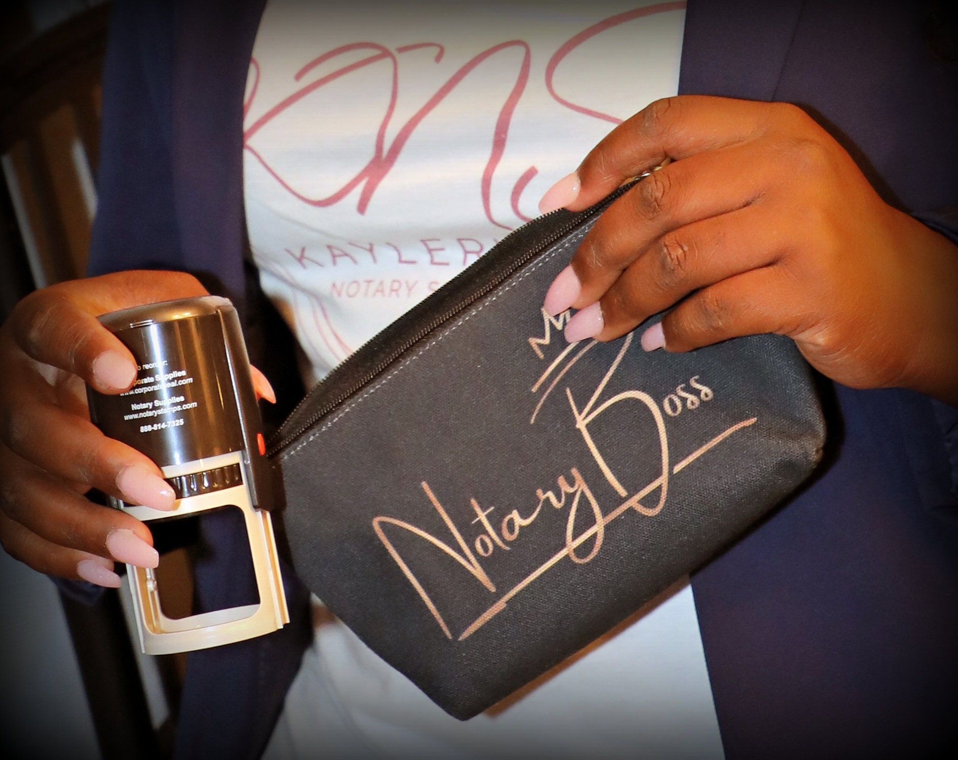 Notary Boss-accessory Pouch W T-bottom - Etsy