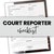Digital Court Reporter Checklist - Etsy
