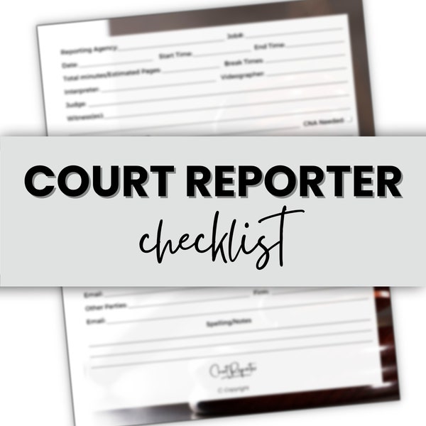 Court Reporter - Etsy