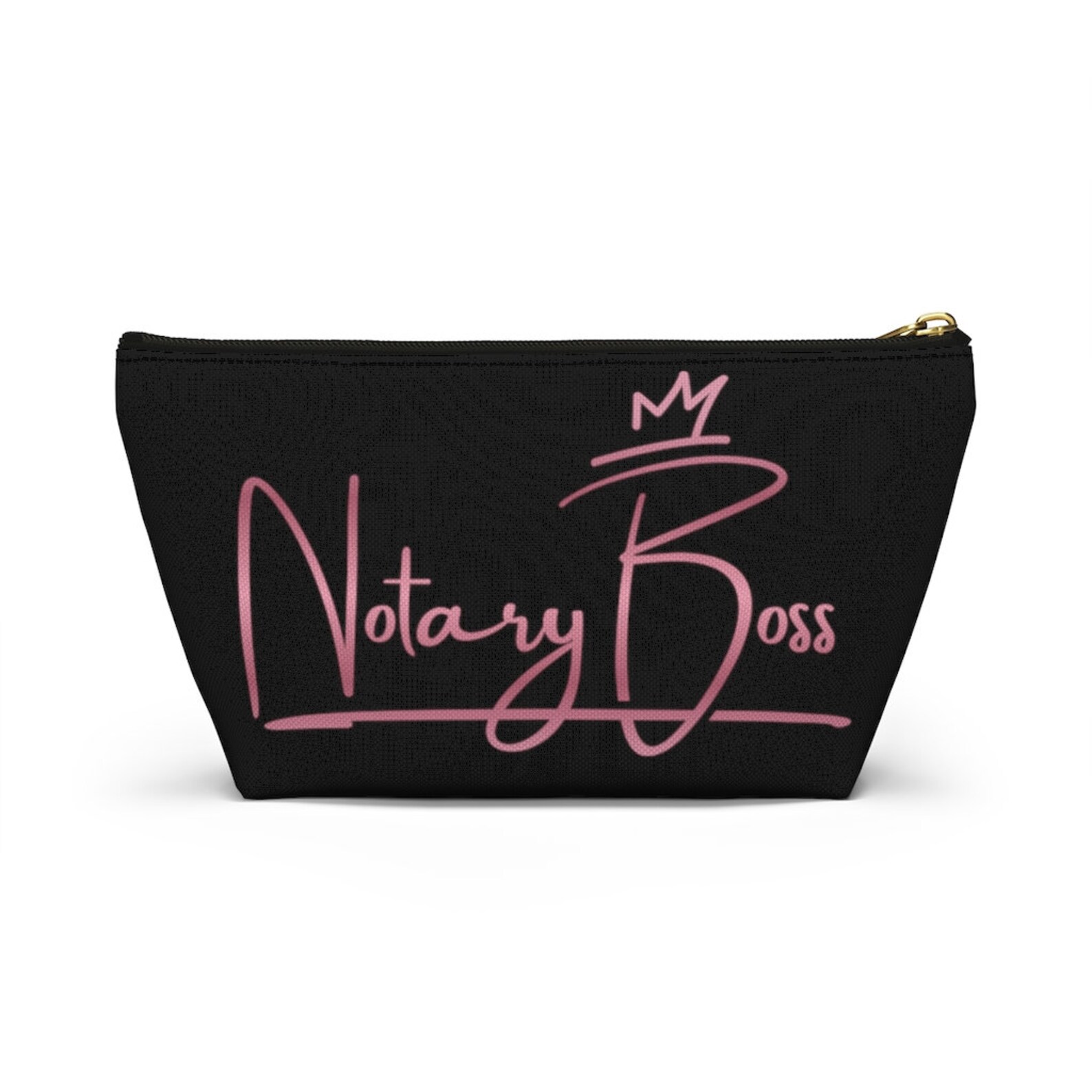 Rose Gold-notary Boss Accessory Pouch W T-bottom Personalised Clutch ...