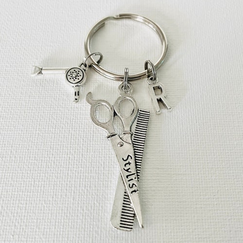 Personalized Hairdresser Gift Hair Stylist Keychain Hair - Etsy