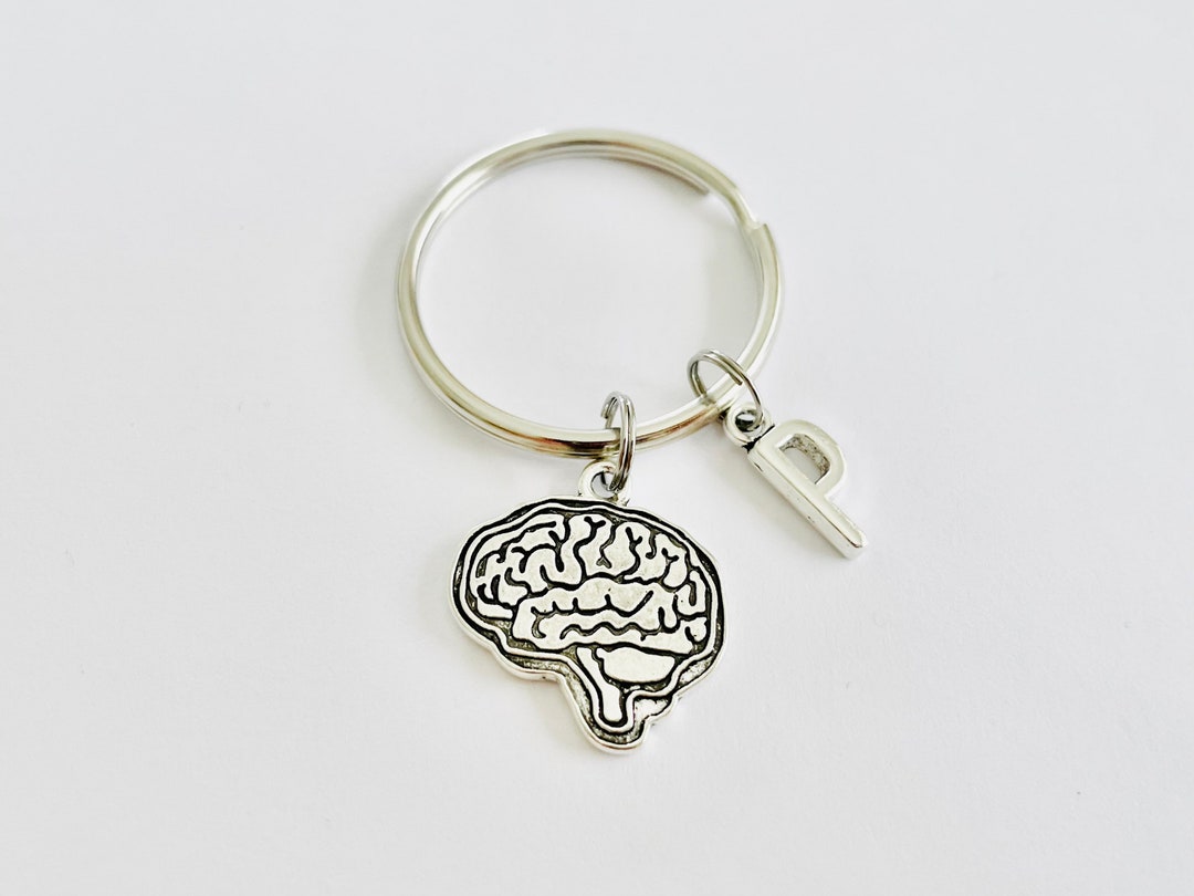 Brain Keychain, Neurology Gift, Anatomy Keychain, Psychology Keychain ...