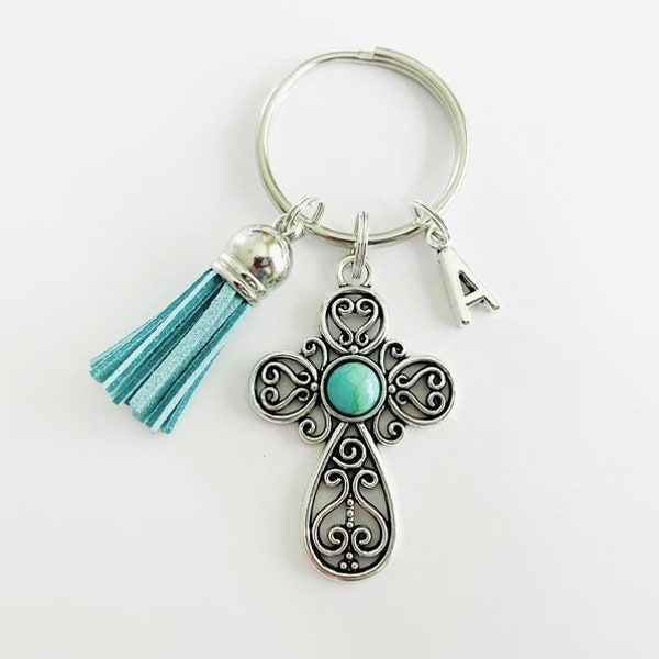 Cross Keychain - Etsy