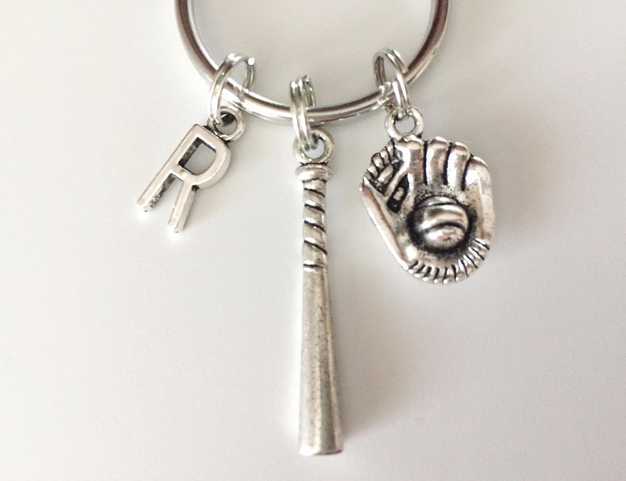 Personalized Baseball Keychain, Baseball Keyring - Etsy