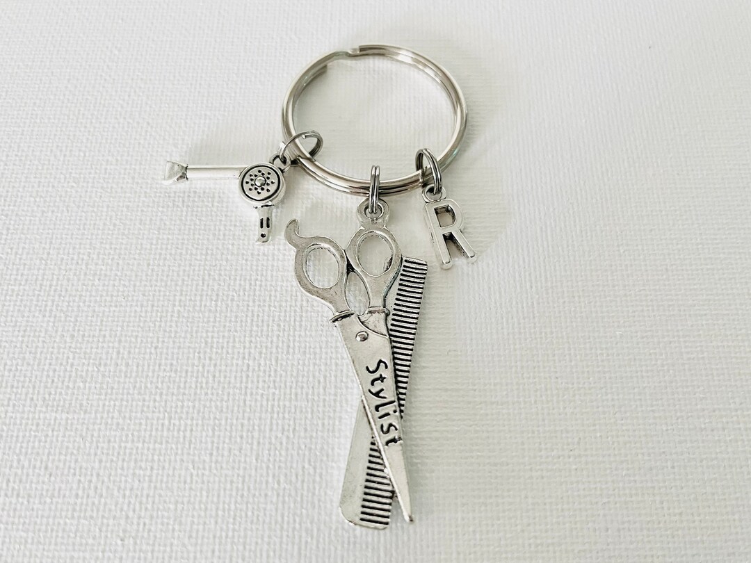 Hair Stylist Keychain, Gift for Hairdresser - Etsy