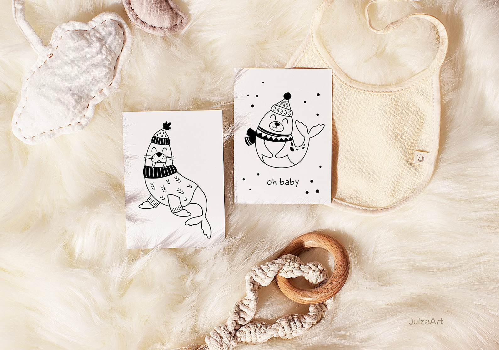 Arctic Animals Clipart Black and White Animals Svg Polar - Etsy